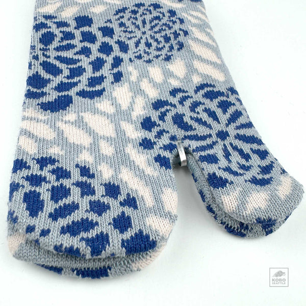 Kid's Tabi Sock - Kiku Gray - KoboSeattle