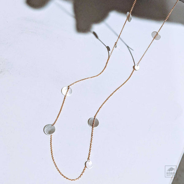 14k and Sterling Silver Confetti Strand Necklace - KoboSeattle